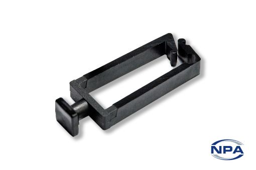 CH L -27 MOD S Modular Wire Routing Clip Straight Mount Black | NPA