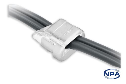 Strain Relief Bushing Straight-Thru - For Flat Cables White | NPA