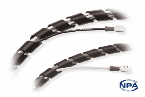 Spiral Cable Wrap (Sold by Metre) Sunwrap Black | NPA