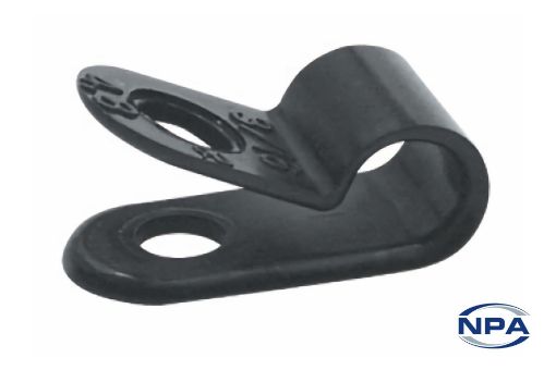 "P" Clip Heavy Duty Black | NPA