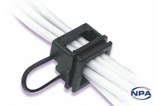 Strain Relief Bushing Straight-Thru - Split Panel Black | NPA