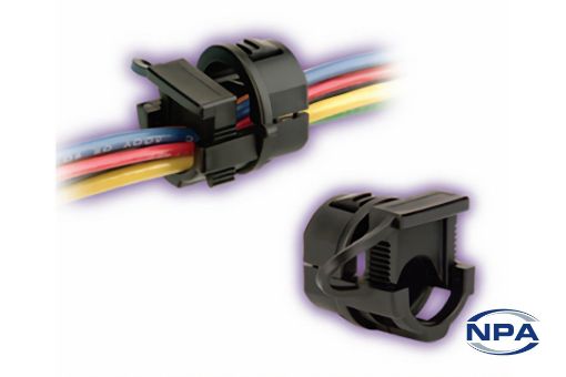 Strain Relief Bushing Straight-Thru - Ratcheting Black | NPA