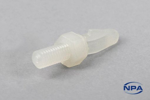 PCB Support Threaded Locking Barb Natural | NPA