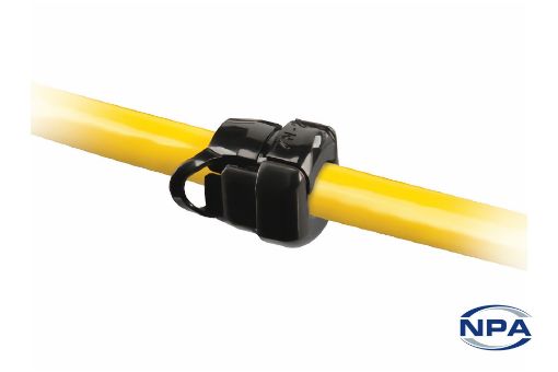 Strain Relief Bushing Lock-It Straight-Thru For Round Cables Black | NPA