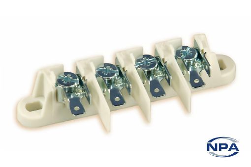 Terminal Block Screw to Tab White | NPA