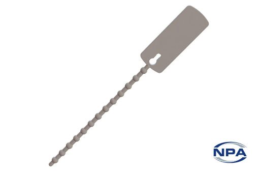 Cable Tie Label Beaded Tie Natural | NPA