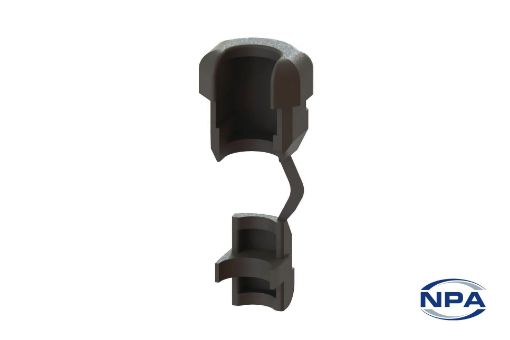 Strain Relief Bushing Straight-Thru Black | NPA