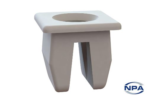 Grommet Nut Double Split Square Natural | NPA