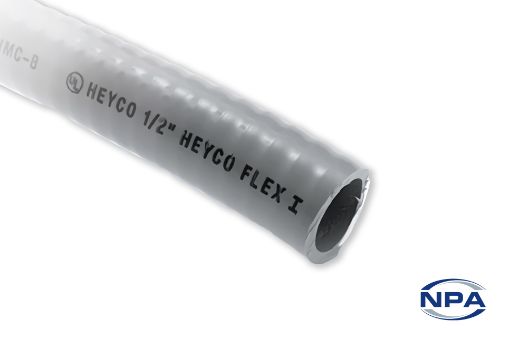 Flexible Conduit (Sold by 30m Roll) Liquid Tight (Heyco-Flex I) Grey | NPA