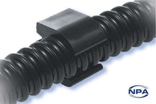 Mounting Bracket Flexible Conduit Black | NPA