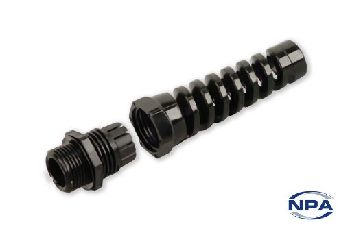 Cable Gland Pigtail, Without Lock Nut Black | NPA
